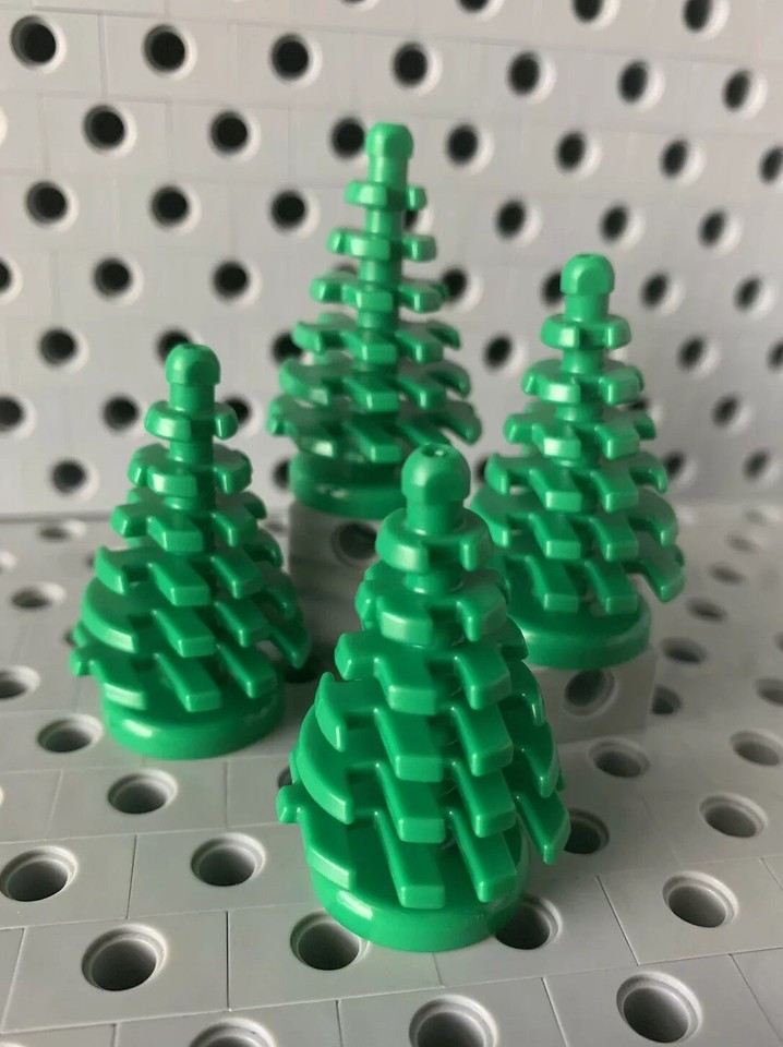 Lego Green Small Pine Tree X mass Garden Greenery Plant Bushes New Lot ...