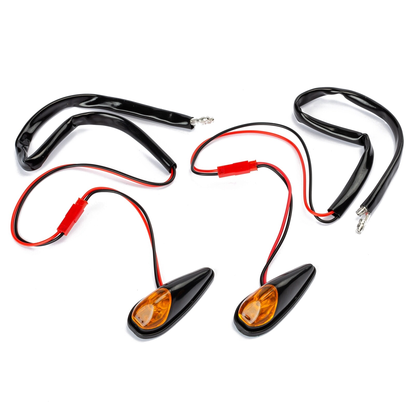 2pcs Flush Mount Motorcycle Turn Signal Universal Blinker Stick On Lamp ...