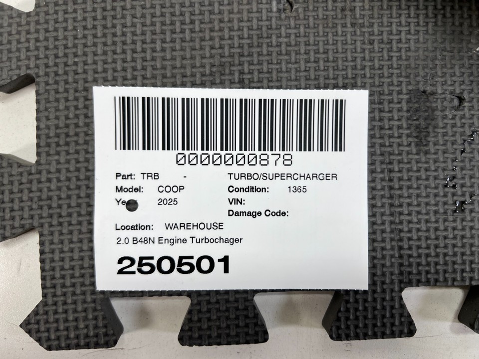2025+ MINI COOPER S F65 F66 2.0L B48N ENGINE TURBOCHARGER TURBO OEM | eBay