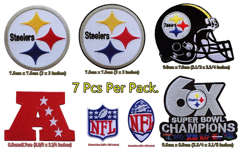 PITTSBURGH STEELERS NFL Football Patches Embroidery iron, sew(From Thai ...