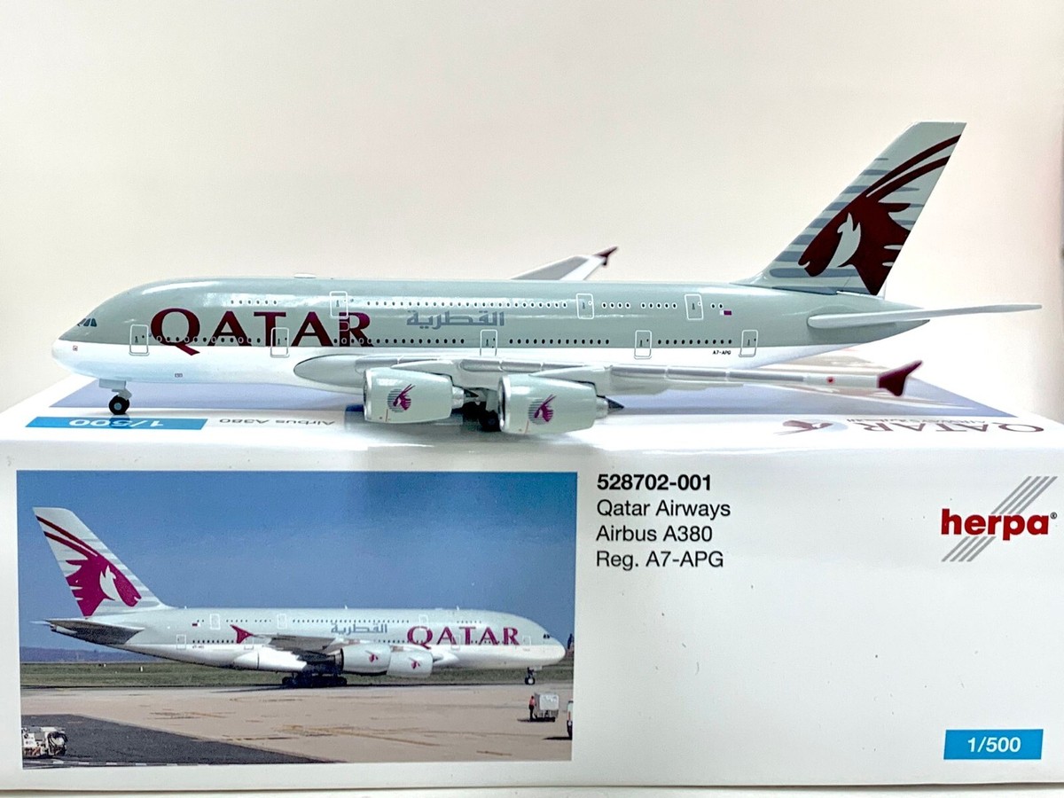 Herpa Wings Qatar Airbus A380 1:500 A7-APG 528702-001 | eBay Herpa Wings Qatar Airbus A380 1:500 A7-APG 528702-001 | eBay
