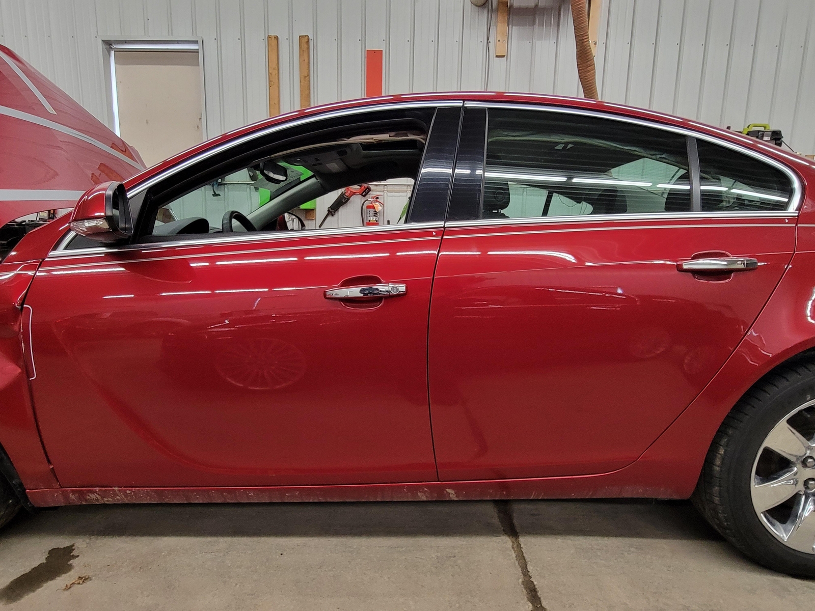 11-17 BUICK REGAL DRIVER LEFT REAR SIDE DOOR ASSY CRYSTAL RED PAINT ...