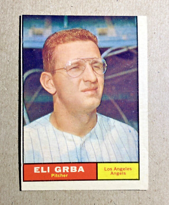 1961 Topps #121 Eli Grba Angels Clean Crisp Vintage Baseball Card MC ...