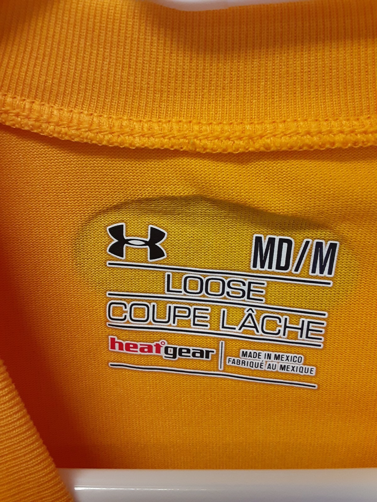UNDER ARMOUR UNIVERSITY of OREGON Athletic Tee Loose Heat Gear GOLD ...