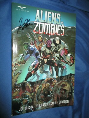 GRIMM FAIRY TALES Aliens vs Zombies TPB Book Zenescope ~Signed Joe ...