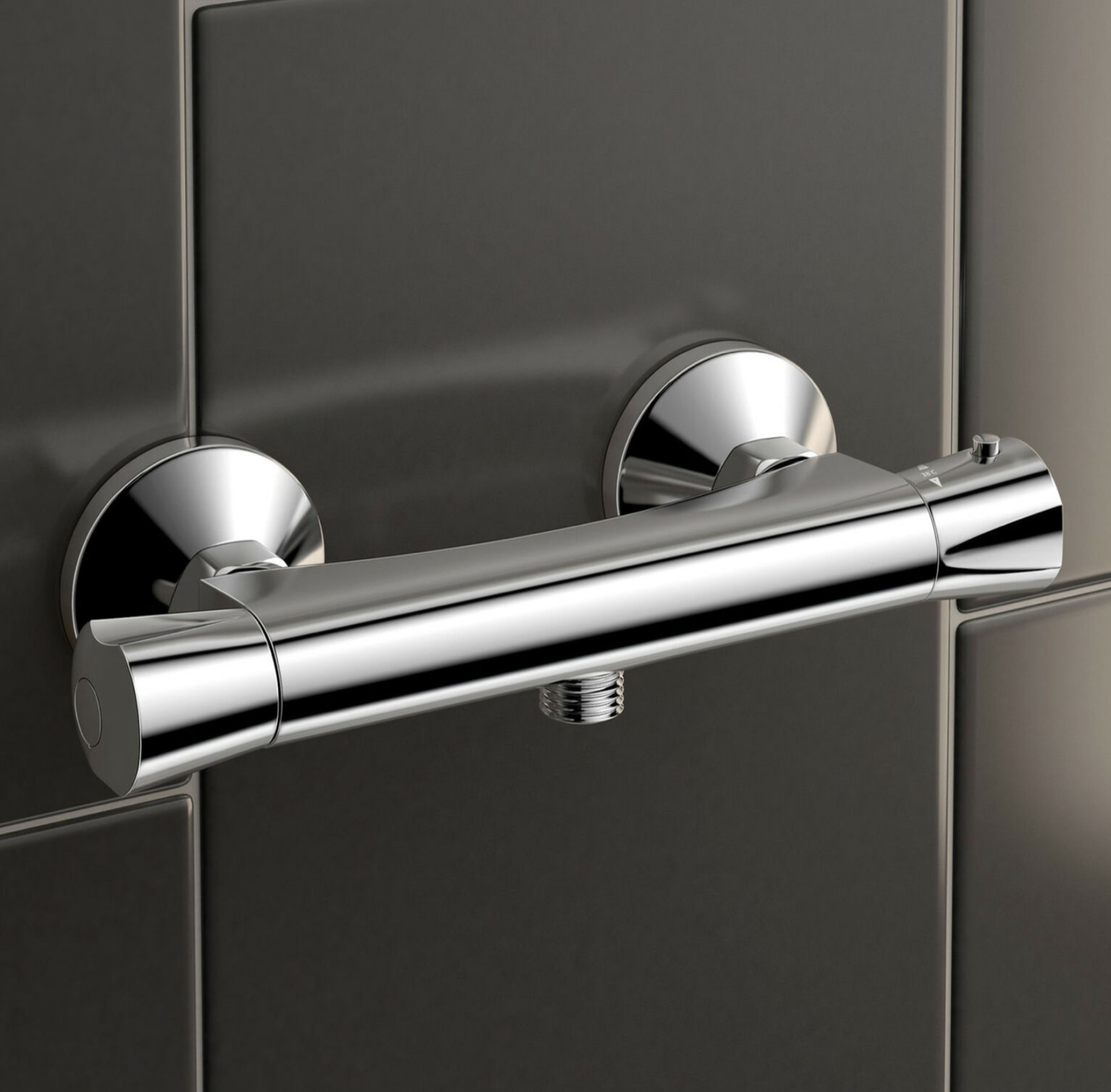 EASY FIT CHROME WALL MOUNTED FIXING KIT FOR SHOWER VALVE & BATH TAPS ...