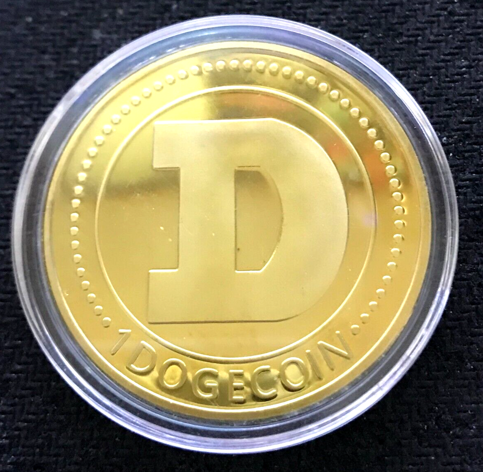 WoW 1Dogecoin Bit Coin in Holder | eBay
