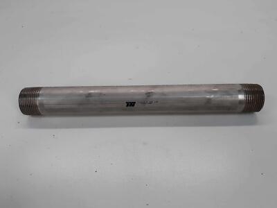 1X10-3/4 Threaded Pipe Nipple 304 Stainless Steel L40 Lot of 4 | eBay