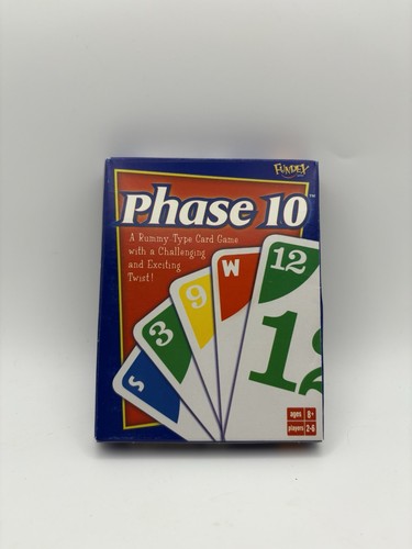 Phase 10 rummy-type card game 2004 Fundex Game Family Fun COMPLETE w ...