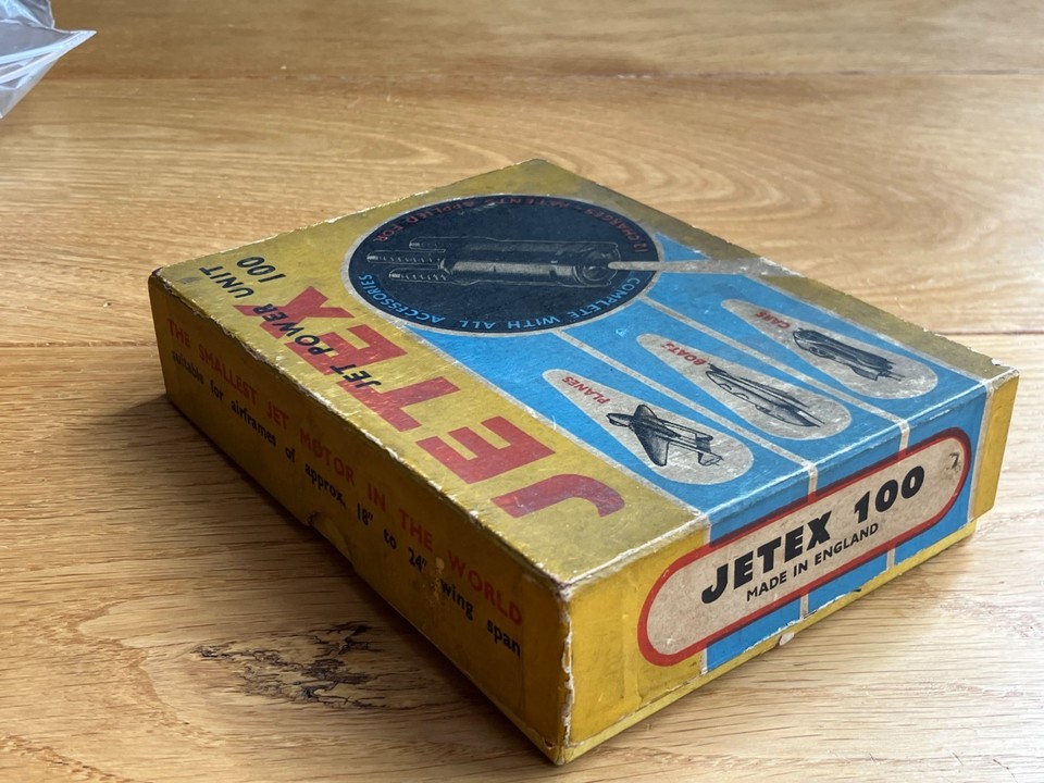 JETEX JET POWER UNIT 100- box, augmentor tube, no motor (model rocket ...
