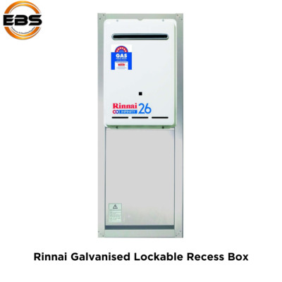 Rinnai RBOX04L Galvanised Lockable Recess Box To Suit B16, B20, B26 ...