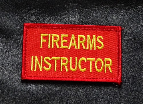 FIREARMS INSTRUCTOR EMBROIDERED HOOK PATCH (3.0 X 2.0 -FR2) | eBay