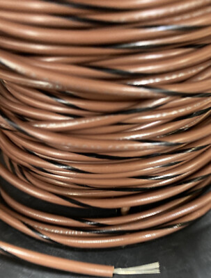 Ul1015 Marine Boat Wire 22g Brown/BLACK spiral stripe. 25 ft | eBay
