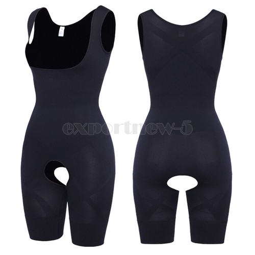 Mens Full Body Shaper Compression Slimming Suit Shapewear Waist Trainer ...