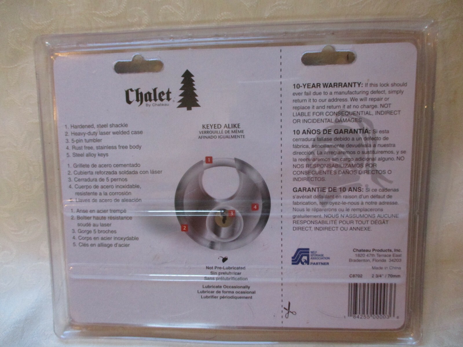 Keyed Alike Padlock Chalet Double Pack Disc Locks 2 in Pack | eBay