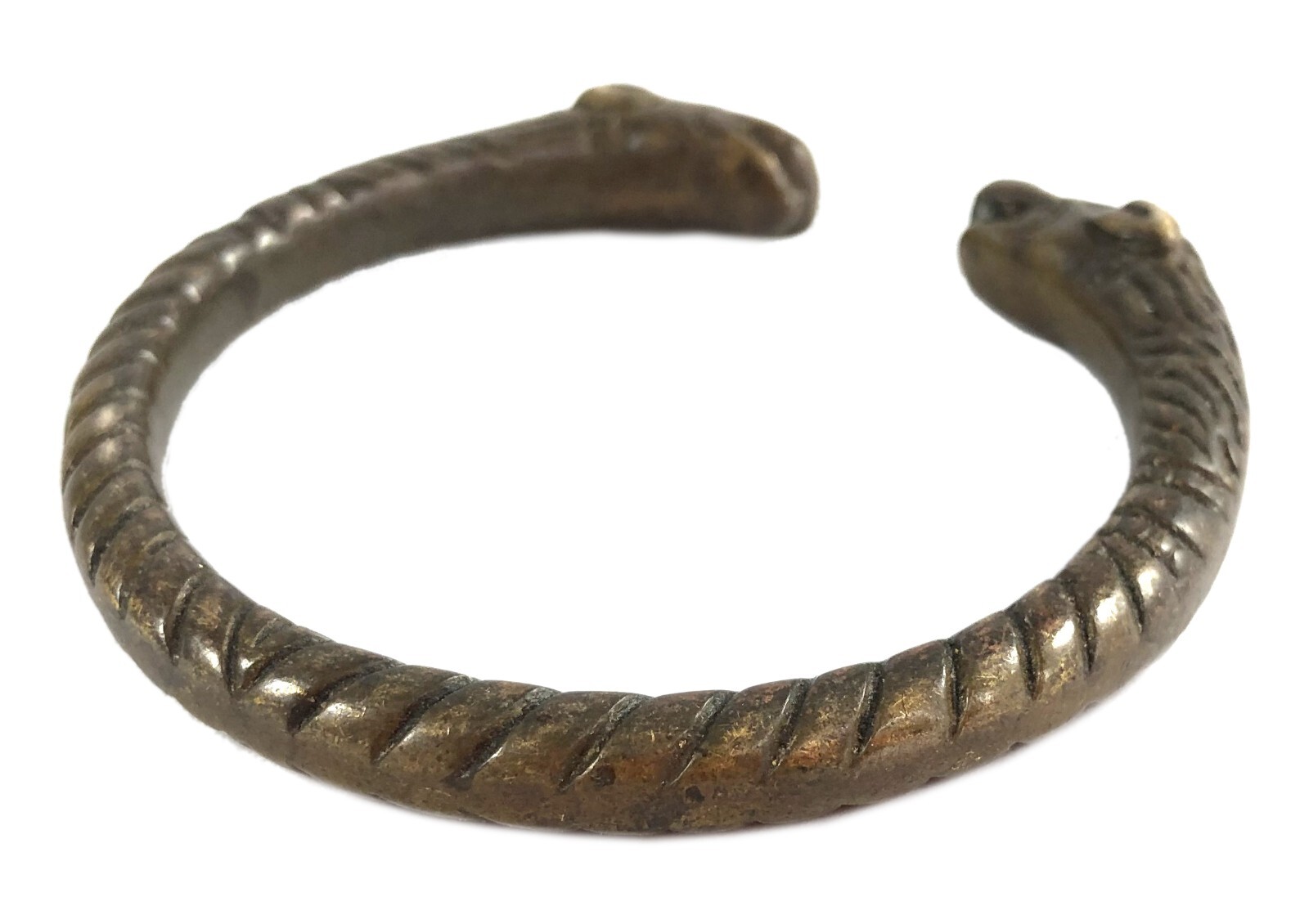 Beautiful Lion Faced Antique Brass Hand Kada Indian E… - Gem