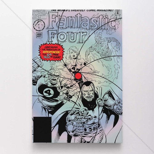 Fantastic Four #400 Poster Canvas F4 Marvel Comic Book Art Print | eBay ...