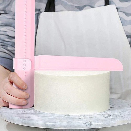 Adjustable Cake Icing Scraper Smoother Fondant Cake Baking Comb Decorating Tool | eBay.de