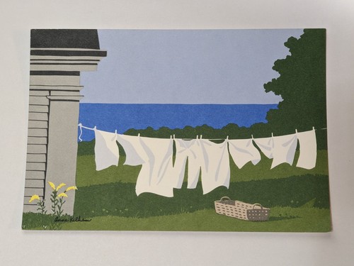 Postcard Anne Kilham Rockport Maine No 138 Laundry 6"x4" Color Unposted ...