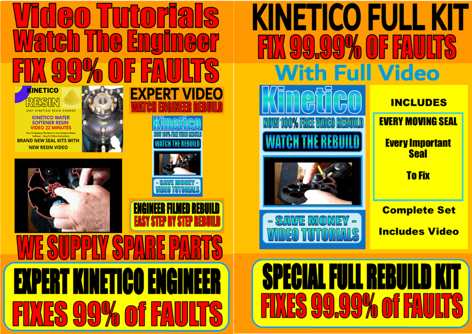 Kinetico Water Softener - Rebuild Kits - Save $$$$$ Easy Fix Kit | eBay