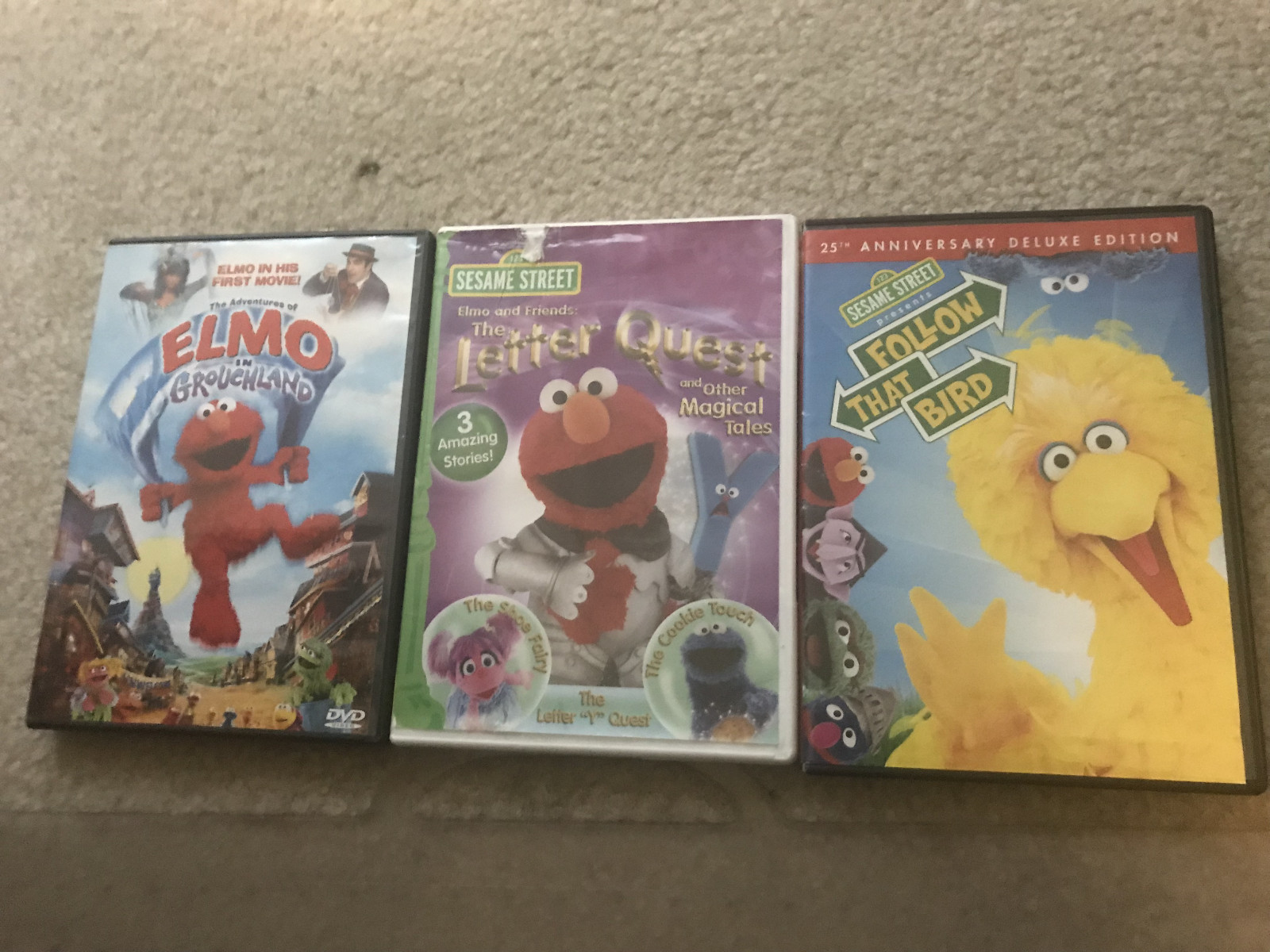 Set of 3 Sesame Street DVDs | eBay