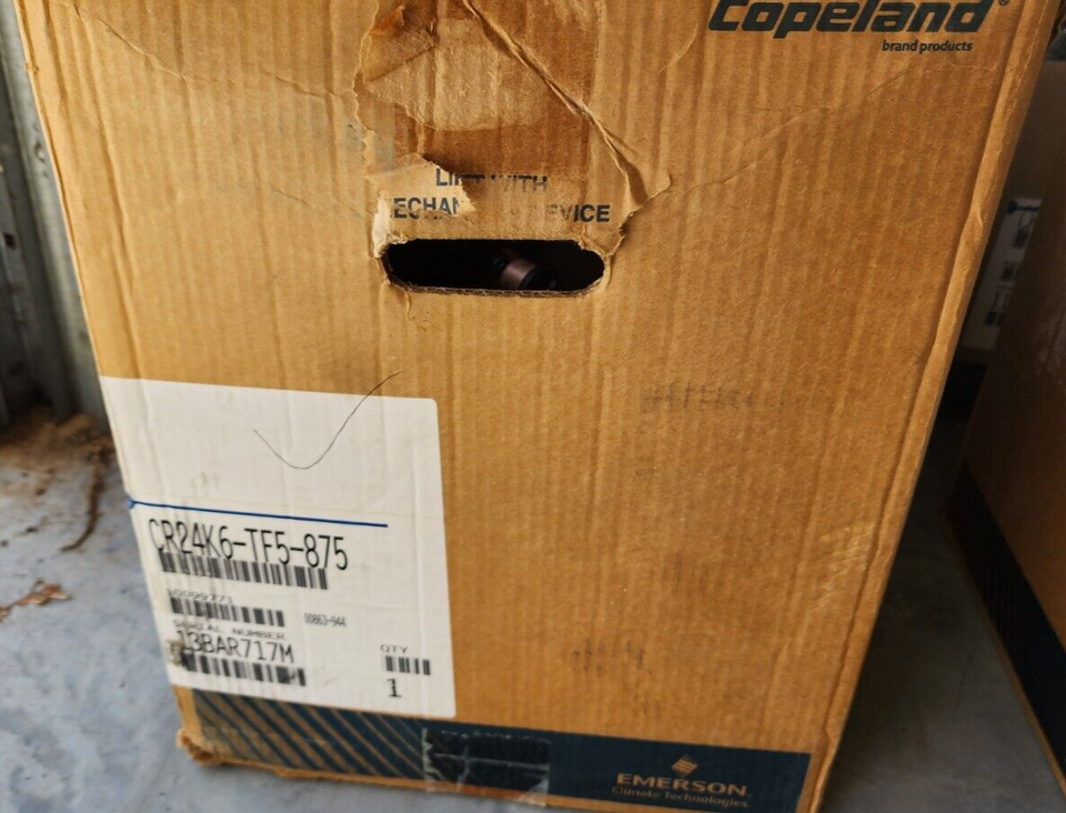 CR24K6-TF5-875 COPELAND AC COMPRESSOR 200-230V 3-Phase 24,000Btu R22 | eBay