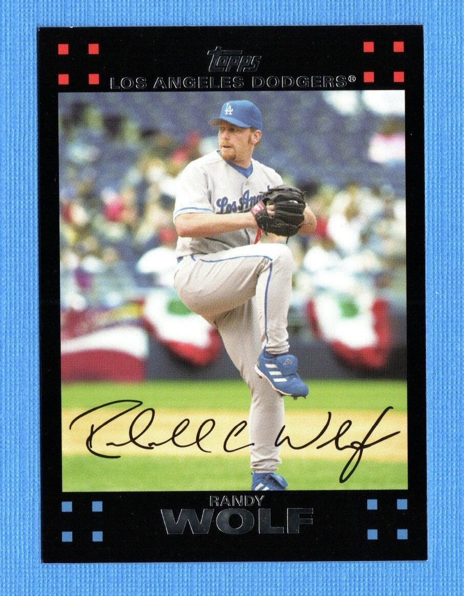 2007 Topps Red Back #427 Randy Wolf Los Angeles Dodgers | eBay