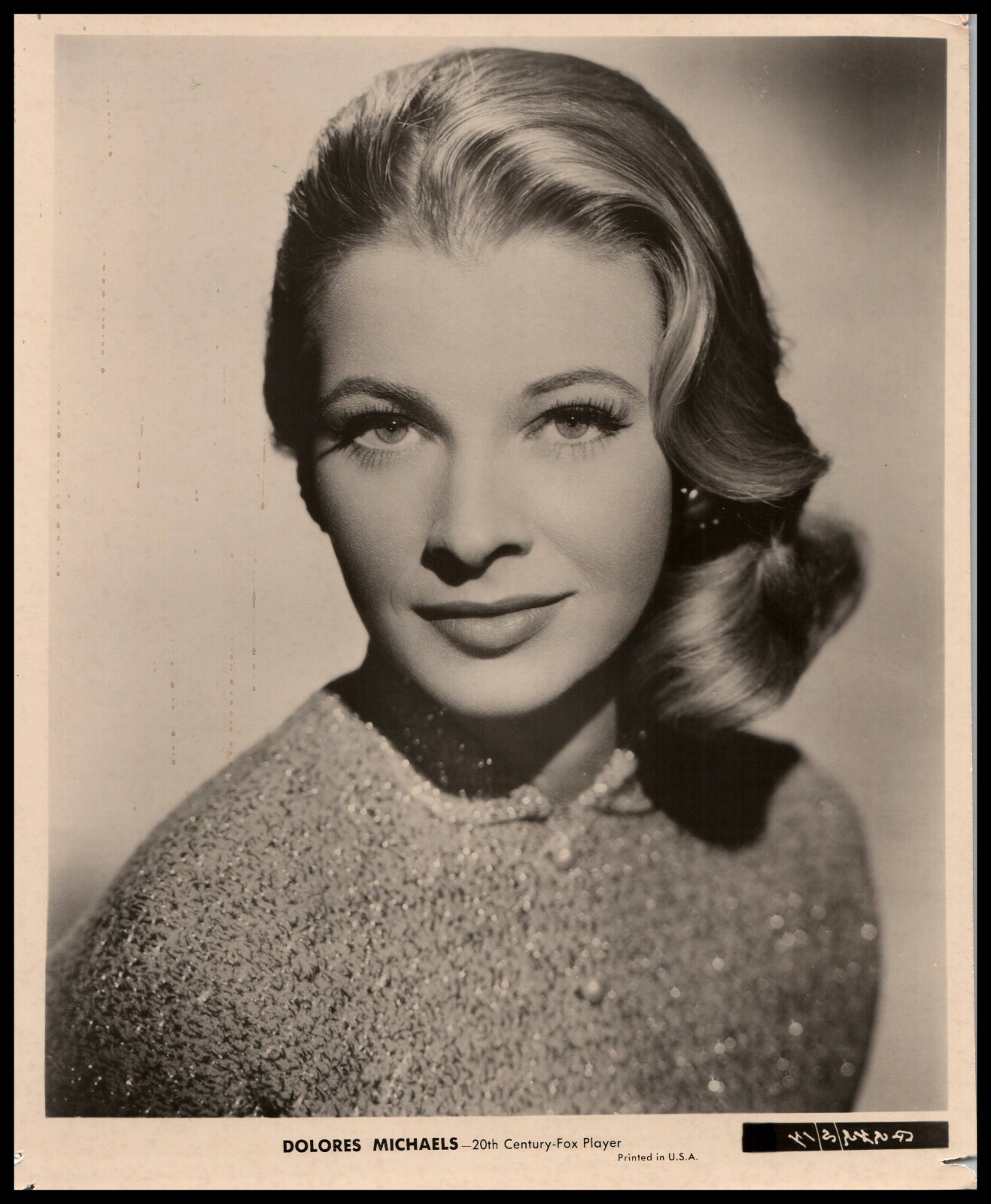 DOLORES MICHAELS STYLISH POSE 20TH CENTURY FOX 1950s PORTRAIT ORIG ...