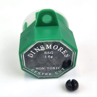 Dinsmores Round Black Tin Split Shot Dispenser - Size SSG 1.6g - Close ...