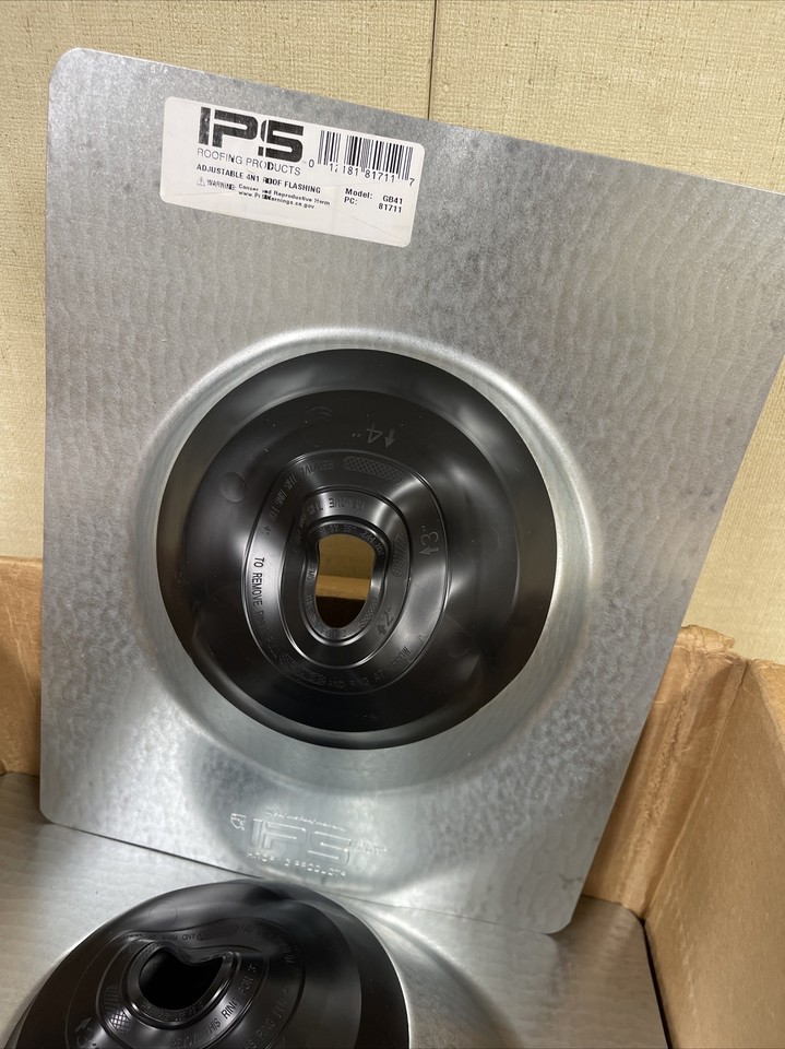 19 Pack IPS Water-Tite Adjustable 4n1 Roof Flashing Model GB41 81711 ...