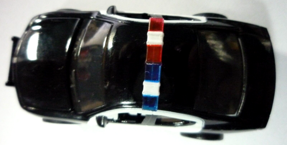 AUTO WORLD POLICE DODGE CHARGER HO Slot Car Xtraction running chassis ...