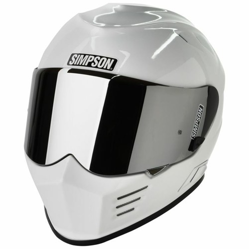 Simpson Ghost Bandit "WHITE" Motorcycle Helmet DOT | eBay