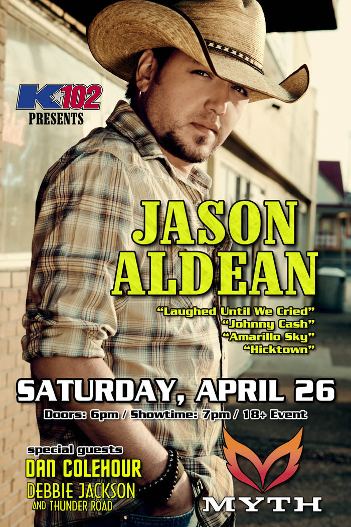 JASON ALDEAN "RELENTLESS TOUR 2008" MINNEAPOLIS CONCERT POSTER ...