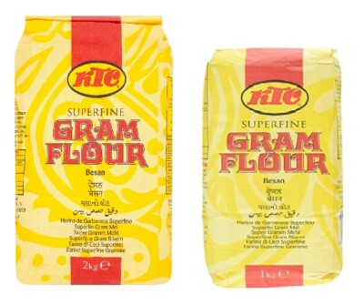 KTC GRAM FLOUR - 1KG / 2KG BESAN SUPERFINE GLUTEN FREE BAKING, CHICKPEA ...