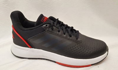 Adidas PWI 001001 Men's Size 9 Black/Red Lace Up Running Shoe | eBay