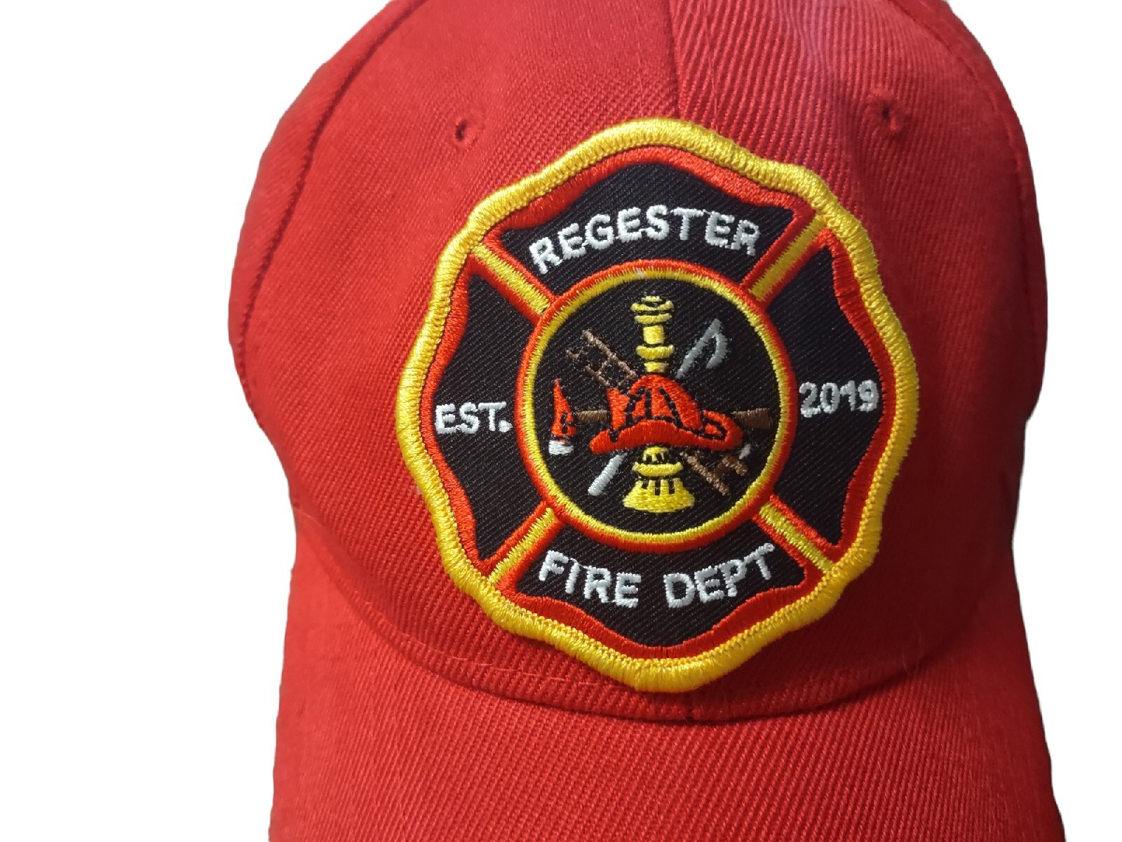 2019 Fire Department Red Wool Blend Baseball Hat Cap … - Gem