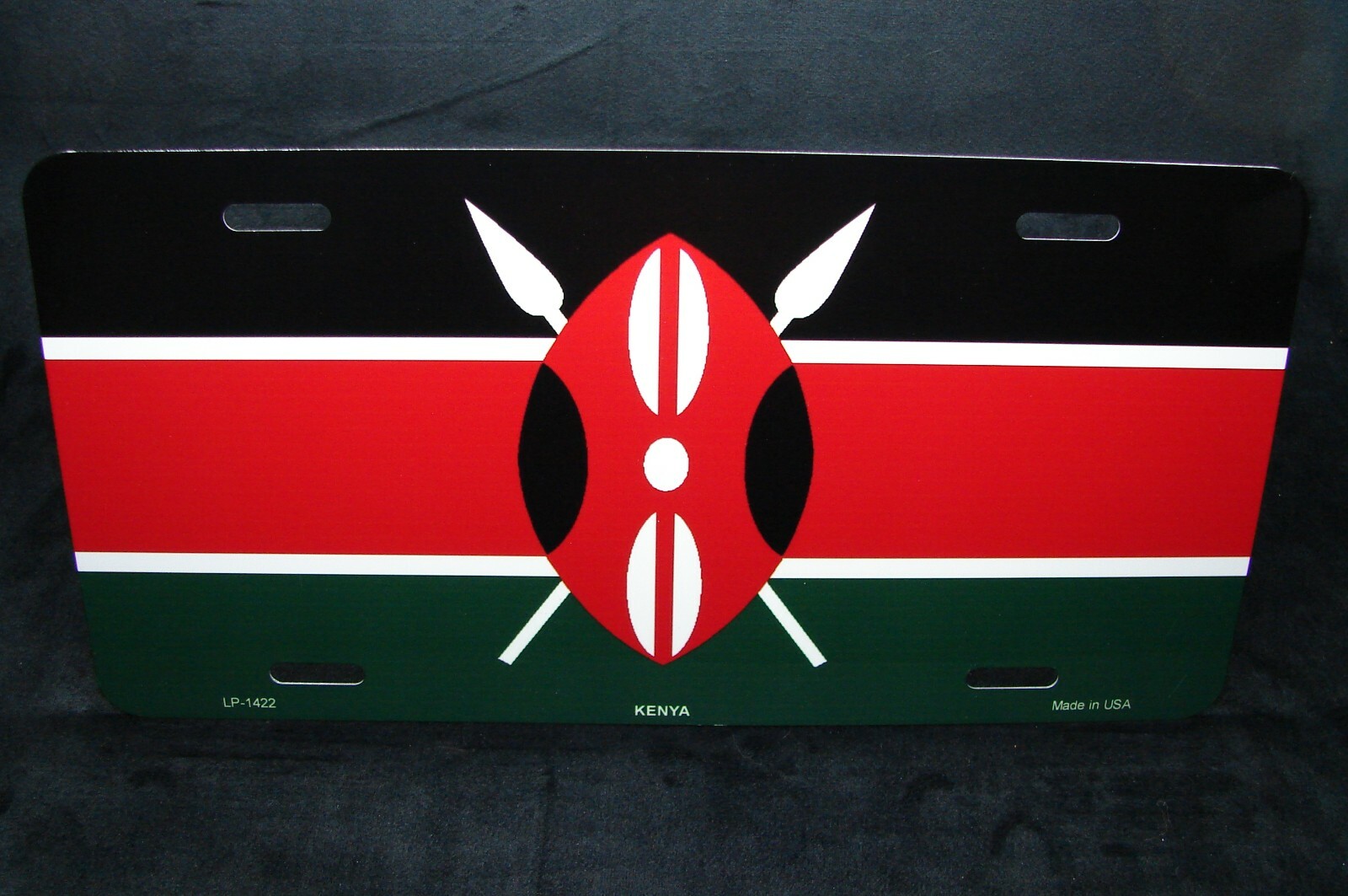 KENYAN KENYA FLAG METAL NOVELTY LICENSE PLATE BENDERA YA KENYA AUTO TAG ...