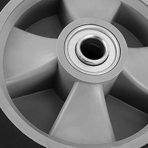 2 Pack 10 Inch Solid Rubber Tire 5/8 Inch Axle Size Hand Truck Wheels ...