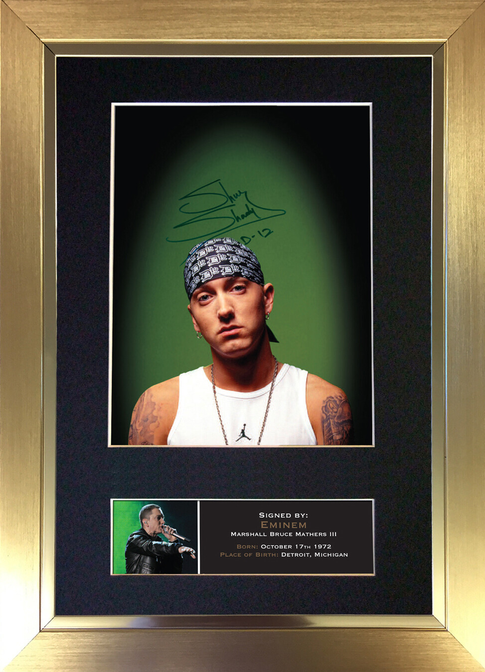 EMINEM Mounted Signed Autograph Photo Print A4 #69 | eBay