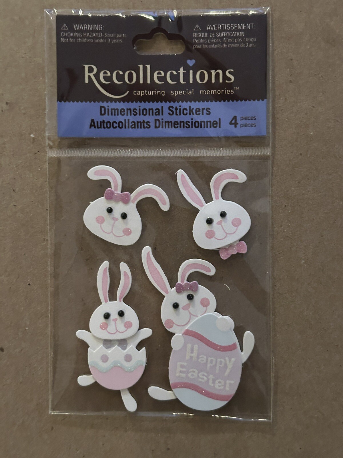 Recollections Happy Easter Bunnies Scrapbook Stickers | eBay