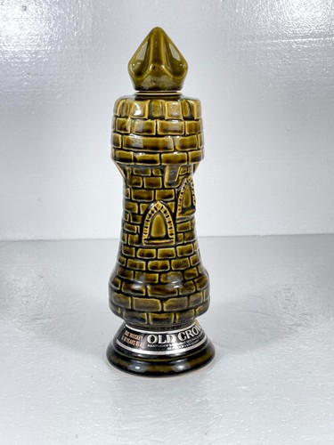 VTG Old Crow Chessmen Ceramic Dark Castle Whiskey Decanter Limited ...