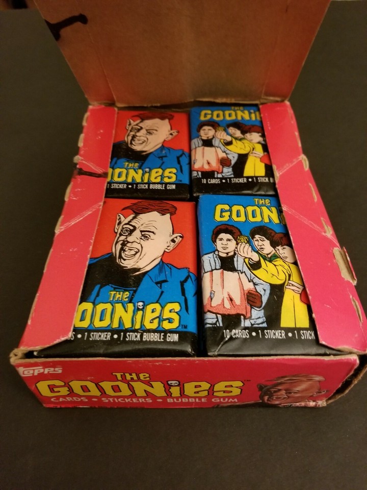 Topps 1985 The Goonies Trading Cards Wax Full Box Unopened 36 Wax Packs ...
