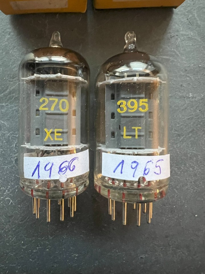 Balanced Matched pair ECC803S / ecc83 / e83cc TESLA Military - NOS 1965 ...