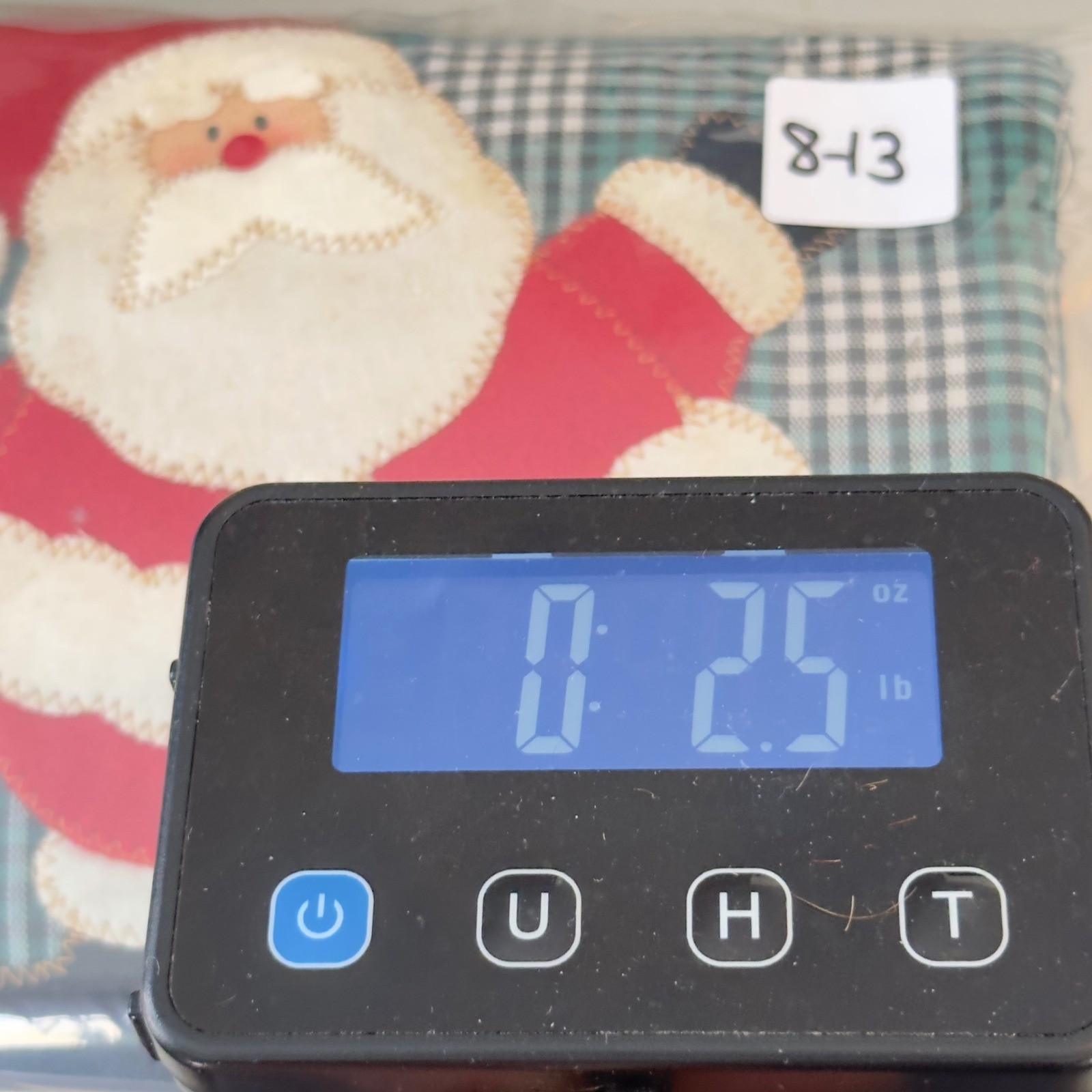 Vtg 2001 Prima Creations Santa Claus Patchwork Plaid Christmas Stocking ...