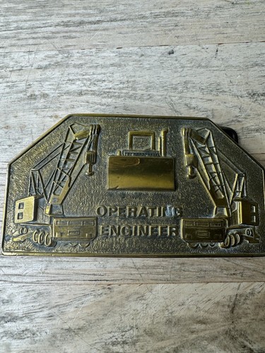 Vintage Operating Engineer Belt Buckle Stamped 1978 | eBay