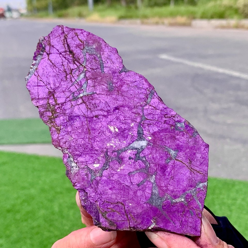 216G Natural dream Purple purpurite slab Mineral Specimen Healing from ...