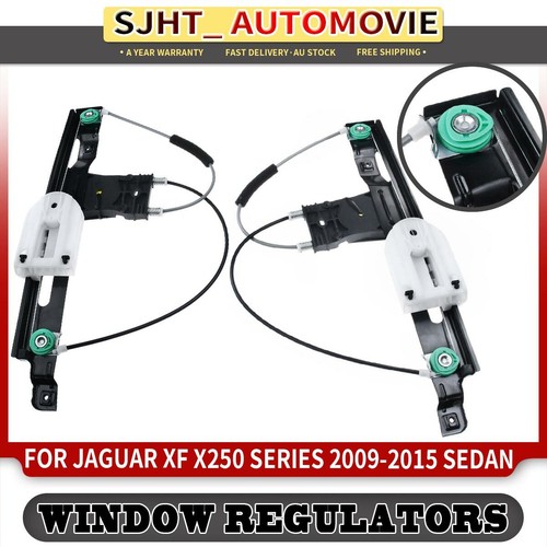 2x Rear Electric Window Regulators w/o Motor for Jaguar XF X250 Sedan ...