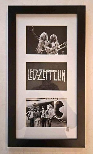 Led Zeppelin Glass Front and framed 12in x 22in | eBay UK