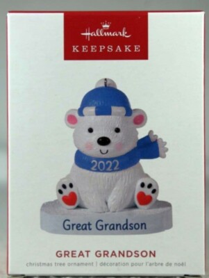 Hallmark 2022 Great Grandson Polar Bear Dated Ornament Keepsake MIB | eBay