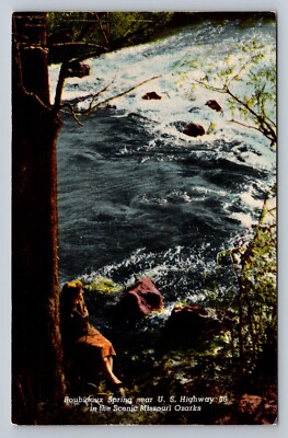 Postcard Missouri Waynesville Roubidoux Spring Route 66 Missouri Ozarks ...